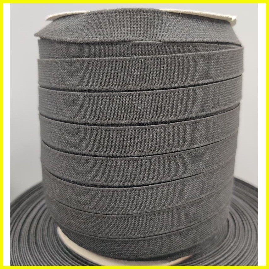 1/2 inch JAPAN GARTER / LOOM GARTER 72 YARDS PER ROLL BLACK (MAKAPAL ...