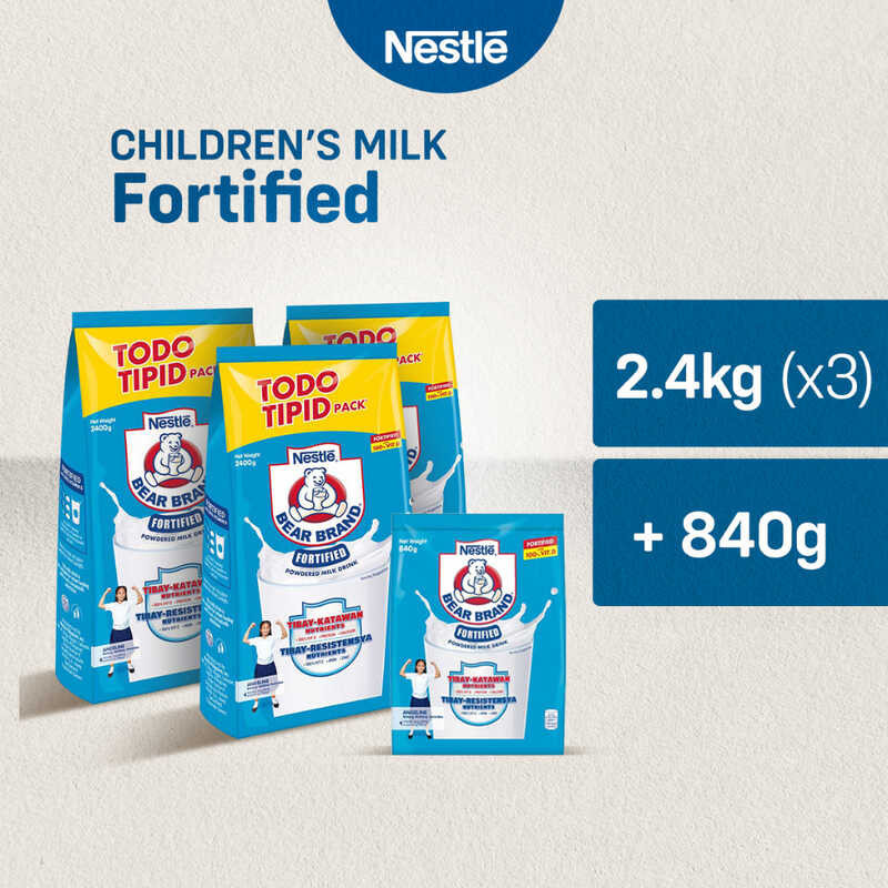 BEST- Fortified Powdered Milk Drink 2.4kg - Paket ng 3 na may Bear ...