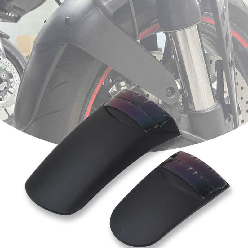 Motorcycle Rear Front Mudguard Extender Fender Splash Extension Pad Fit ...