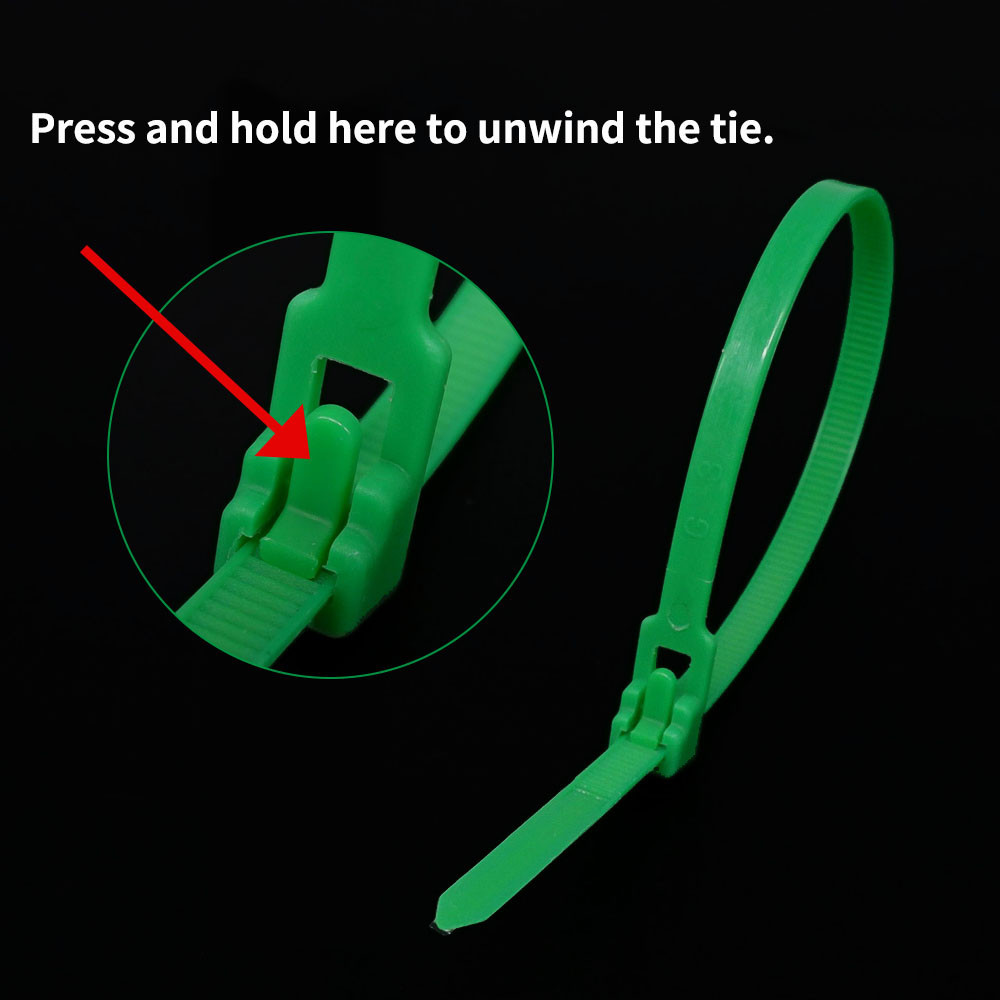 25 pcs Plastic Reusable Cable Zip Ties 8*200/250/300/450 Releasable ...