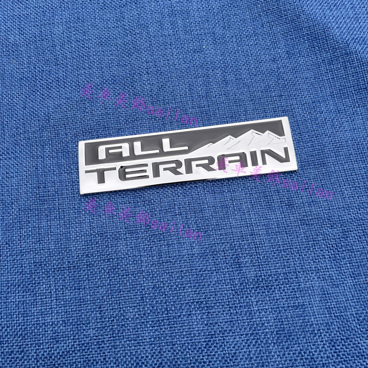 Metal Three-Dimensional Three-Dimensional ALL TERRAIN Car Sticker ALL ...