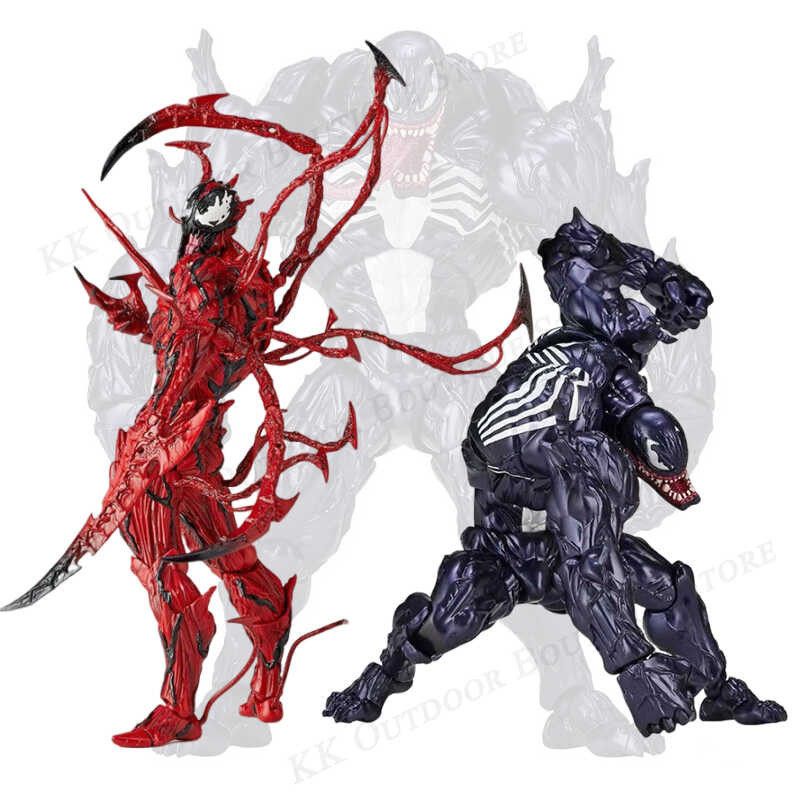 Amazing Ang Venom Spider-Man Carnage Joint Movable Action Figure BJD ...