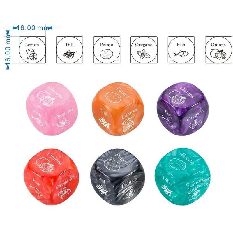 Food Personalized Dice Custom Engrave Acrylic Dice Game Date Night ...