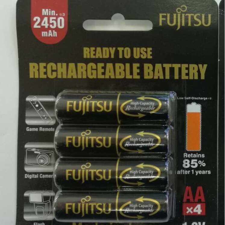 Fujitsu FDK 900Mah Hr3 Rechargeable Battery, AAA Size 7, 4-Cell Card ...