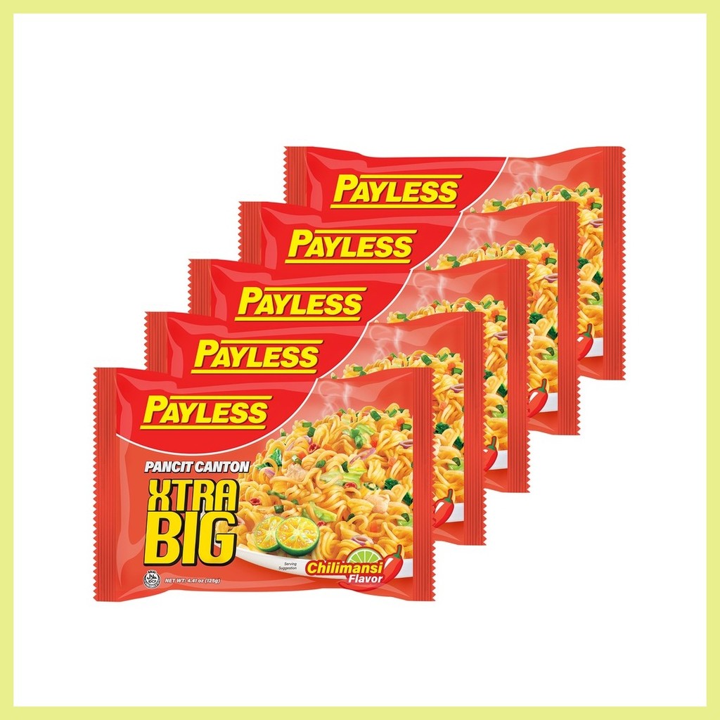 5 x Payless Xtra Big Pancit Canton Chilimansi (125g) | Shopee Philippines