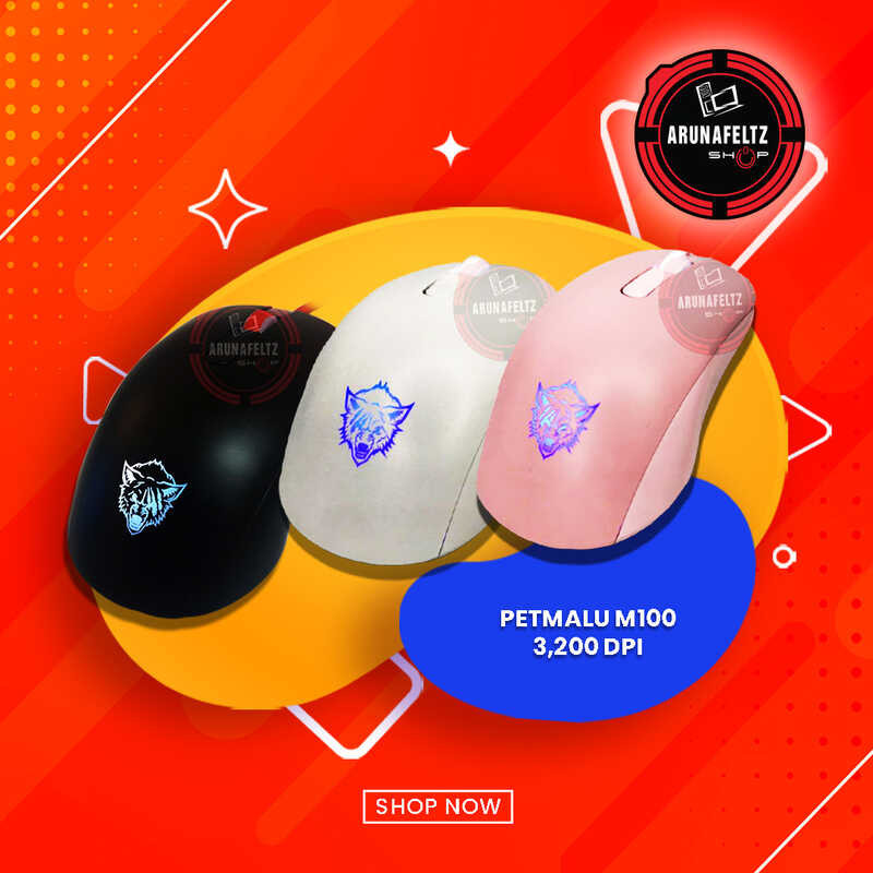 & Petmalu M100 Badwolf Pro Gaming Mouse (20 Milyong Click) | Shopee ...