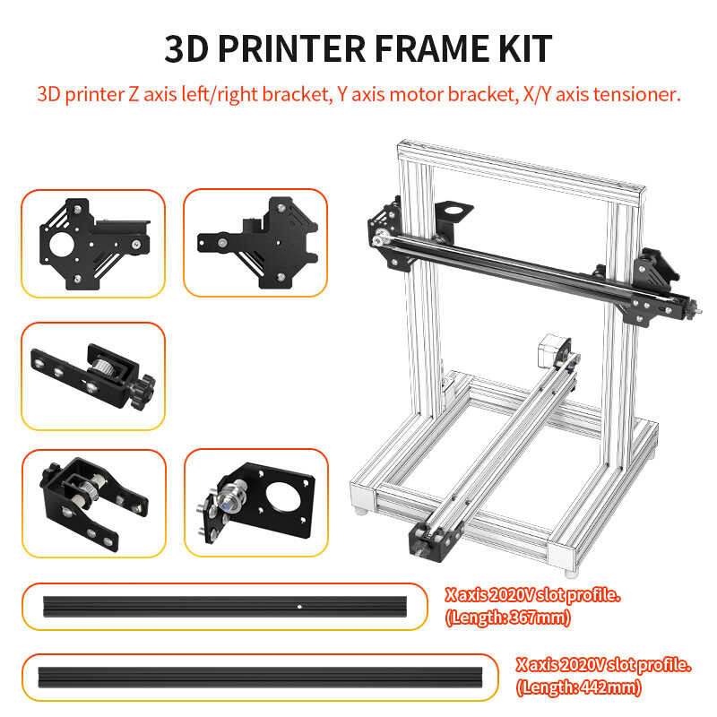 Printer Parts Y X Axis Bracket Right Left Z Front Back Motor Mount ...