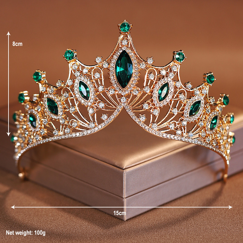 Itacazzo Bridal Headwear Green-Colour Ladies Exquisite Dazzling Party ...