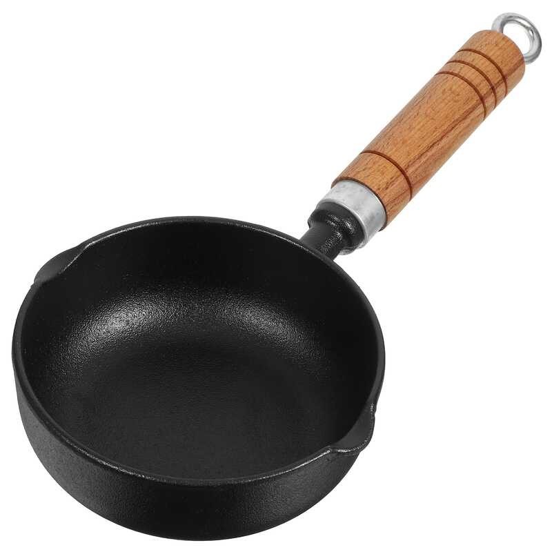 Pots Fried Metal Iron Oil Small Pot Sauce Pan Sa Lid 400 Ml | Shopee ...
