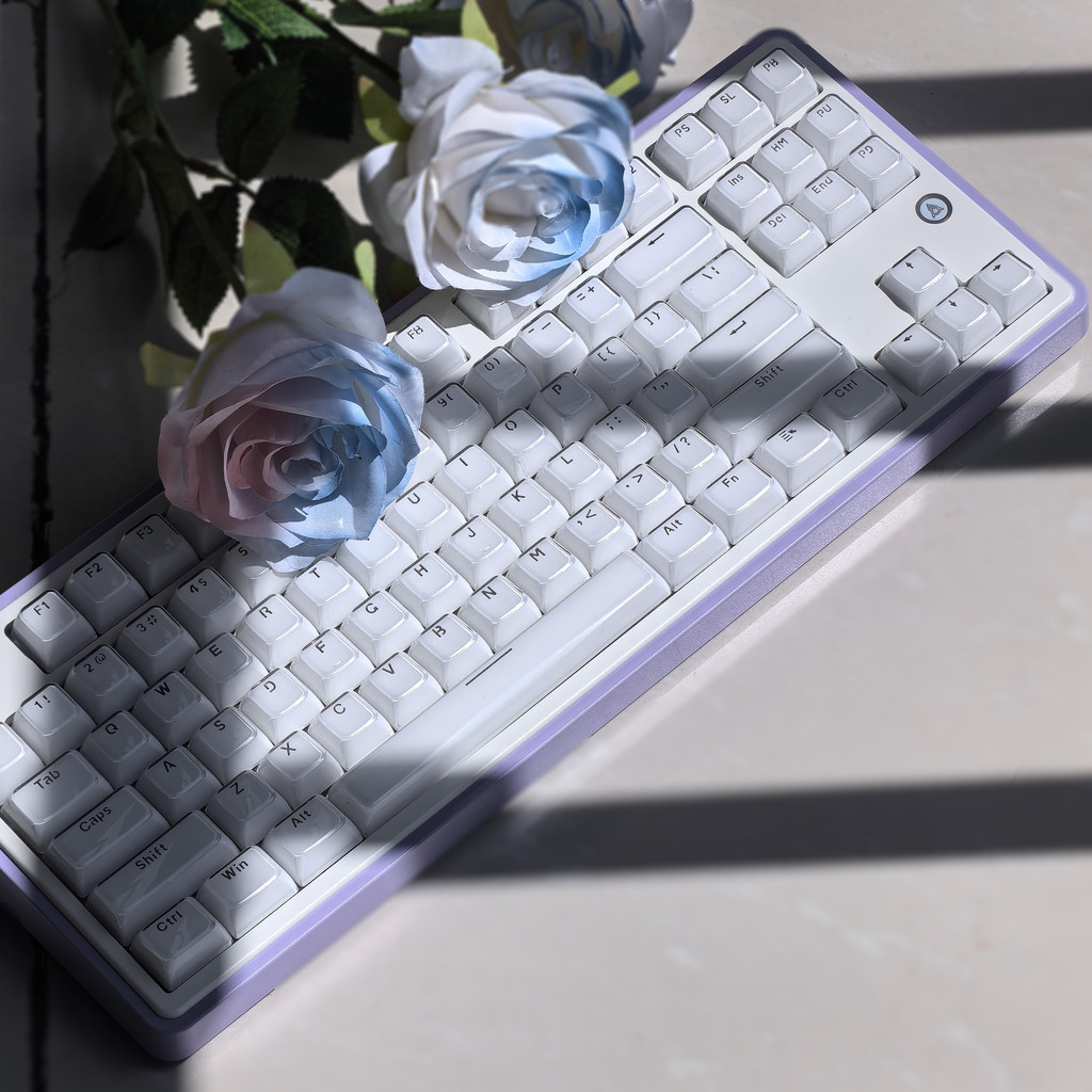 White Jelly Crystal Keycaps Translucent PC Double Shot Similar OEM ...