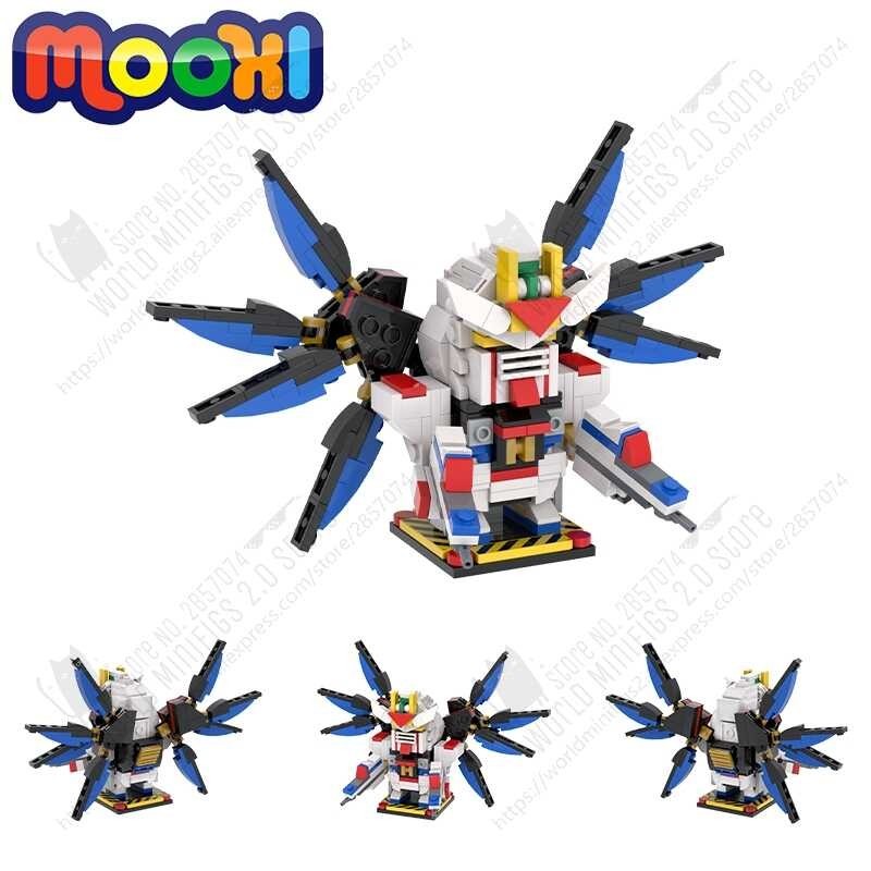 Freedom Moc7135 DIY Mecha Building Blocks Creative Aniem Sci-Fi Mobile ...