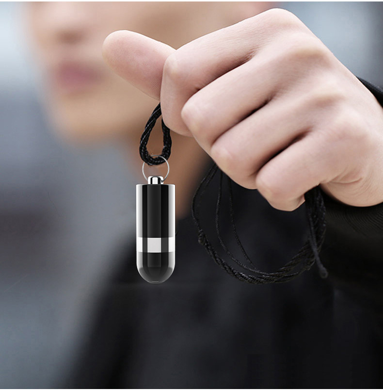 STTWUNAKE Mini Voice Activated Recorder Necklace Spy Digital Audio ...