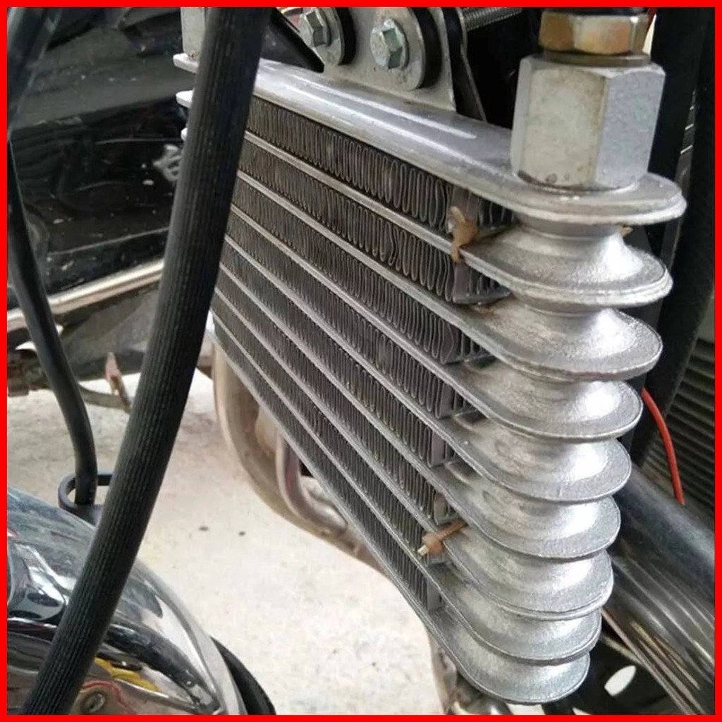 5 Row Universal Oil Cooler Set For Motorcycle 125cc To 250cc Motorcycle ...