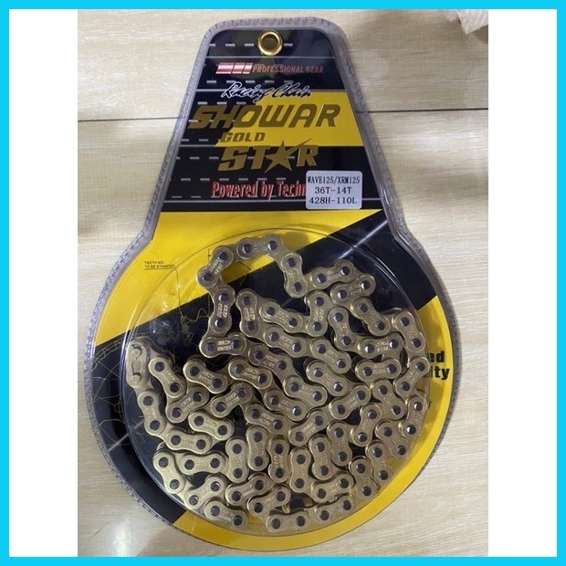SHOWAR SPROCKET SET CHAIN SET HEAVY DUTY FOR XRM/WAVE/SMASH 110 (428H ...