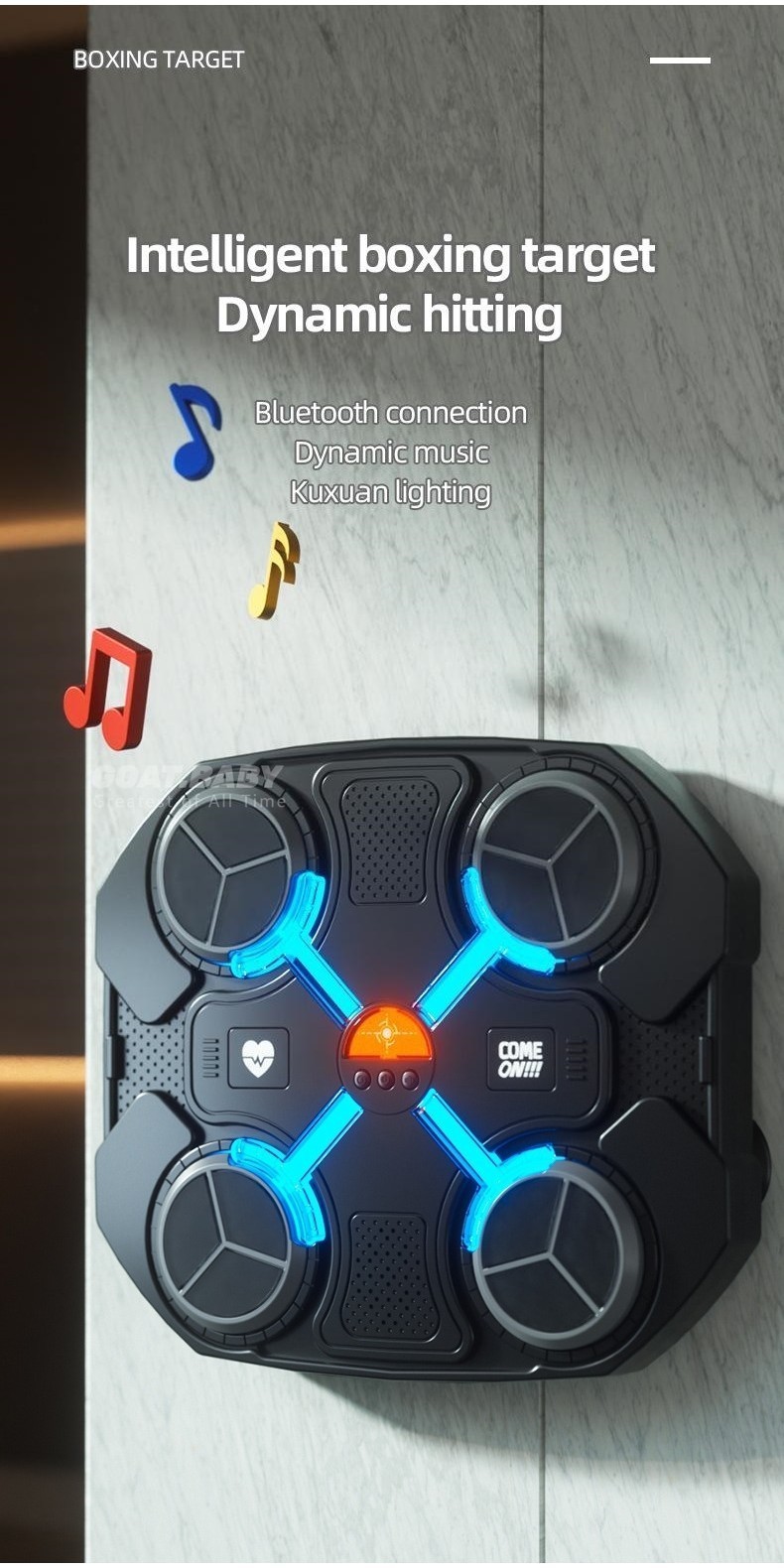 Bluetooth Music Boxing Machine Games with Boxing Gloves Indoor Sport ...