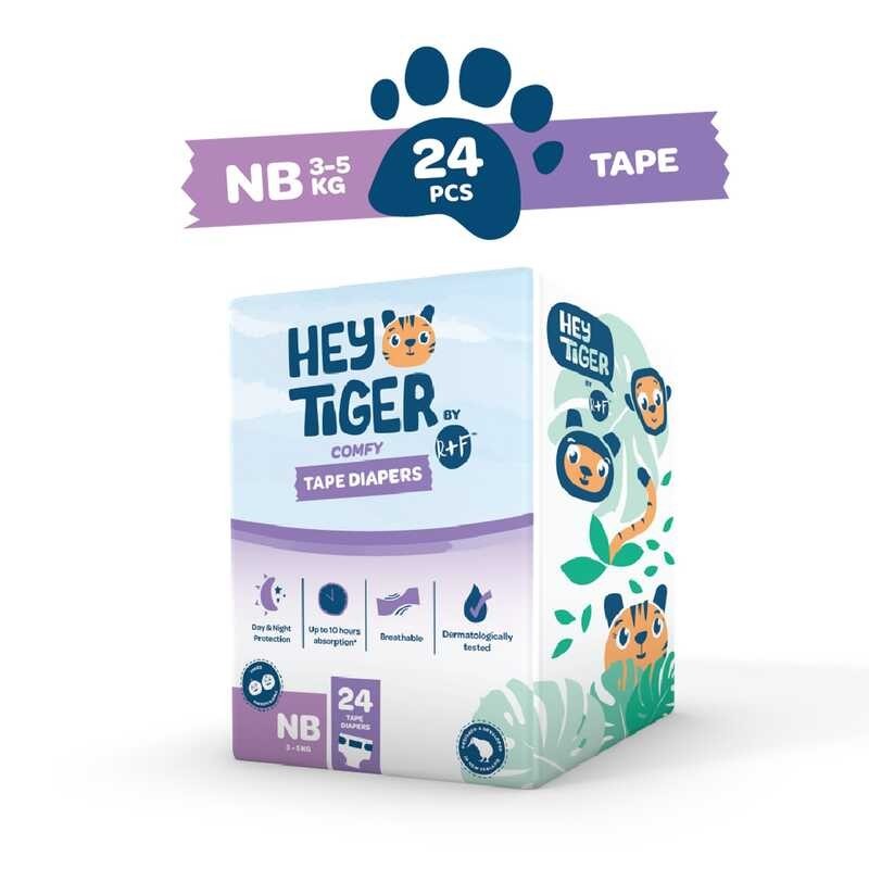 HEY TIGER Bagay (3-5 kg) Convenience Pack 24 pcs - Tape Diapers ...