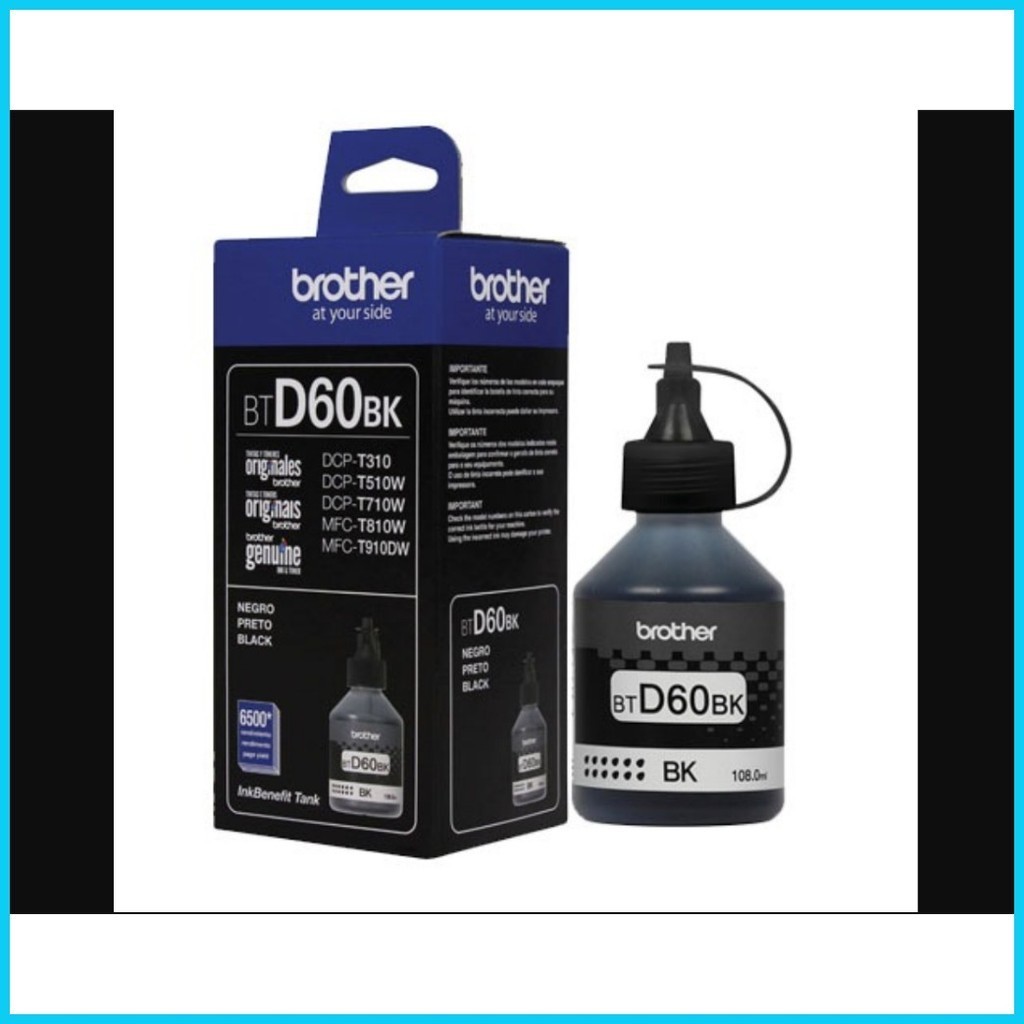 ۞ Bottled inks refilled d60bk/bt6000bk/bt5000/d60/black/cyan/yellow ...
