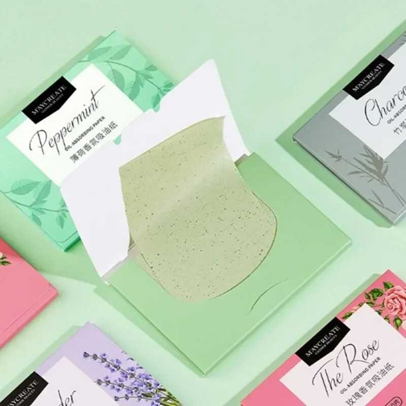 Protable 100Pcs/box Blotting Paper Matting Wipes Face Cleaner Oil ...