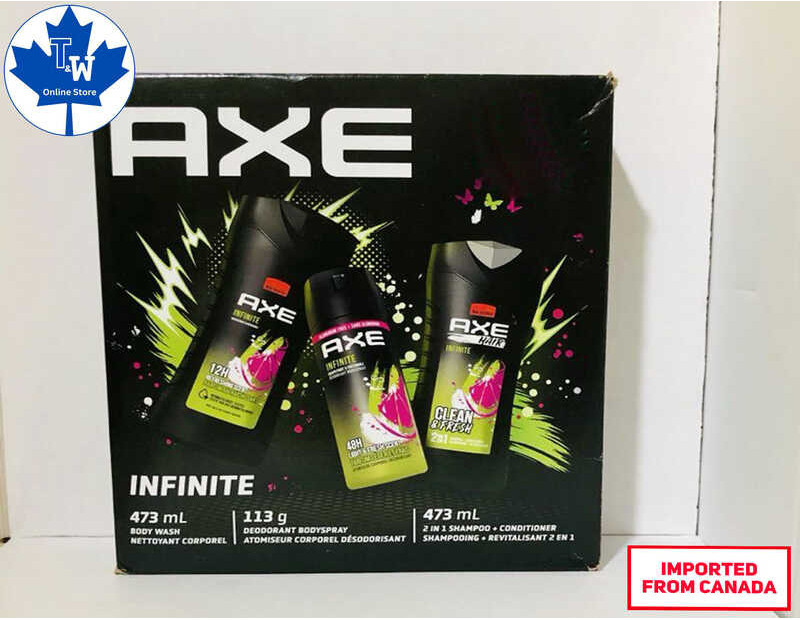 PRODUKTO NG CANADA AX INFINITE SET (Body Wash, Deodorant Body Spray, 2 ...