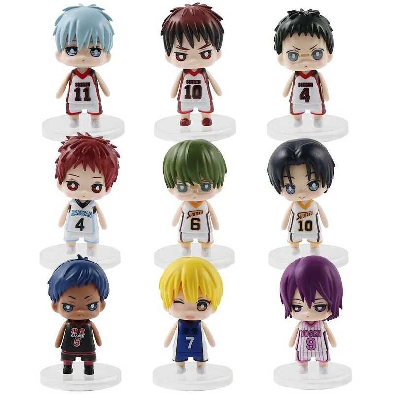 9 Pcs/Set Ang Basketball Q Version Ng Figure Kuroko Tetsuya Kagami ...