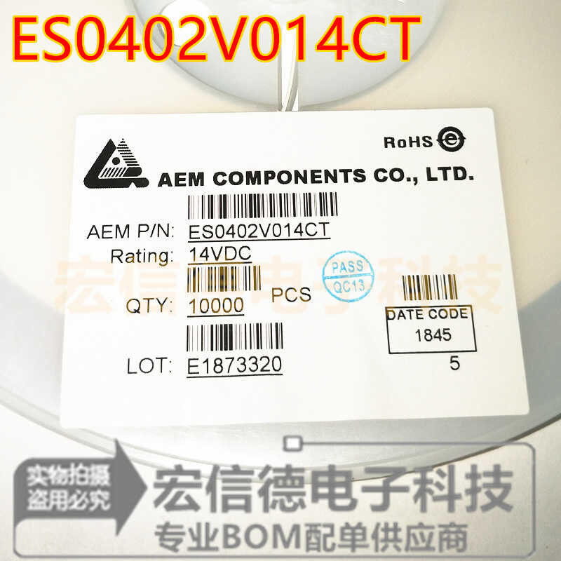 Straight photo was the original of ESD anti-static diode es 0402 V 014 ...