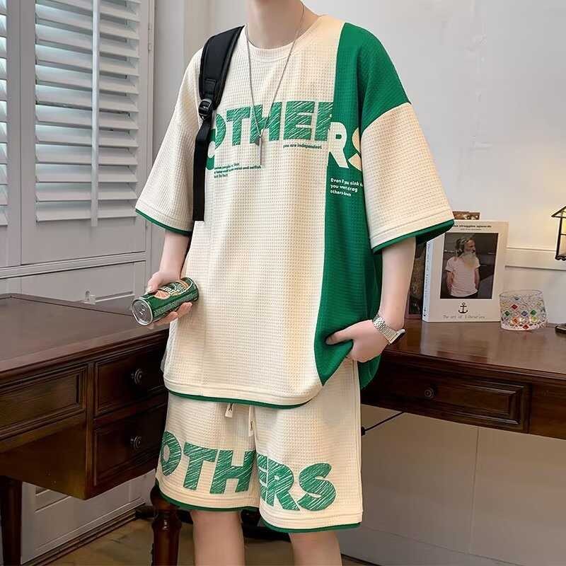 Huafu Ge Sports And Leisure Set For Men's Summer New Style, Student ...