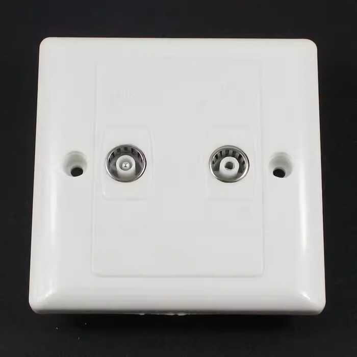 Cable user TV signal terminal dual hole TV+FM 86 panel box | Shopee ...
