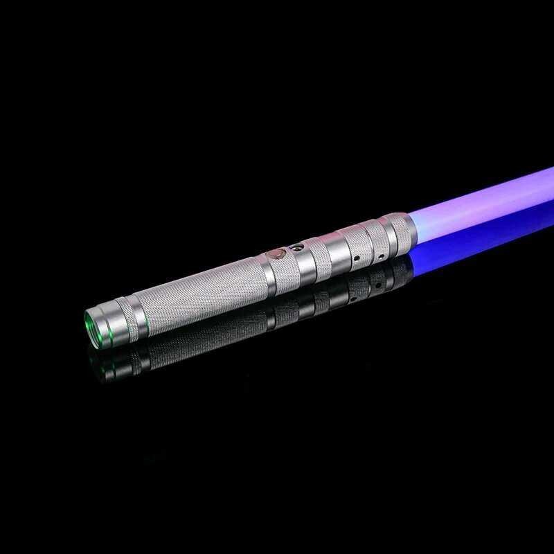 Metal RGB Little Lightsaber 2 In 1 16colors Fonts Laser Sword Cosplay ...