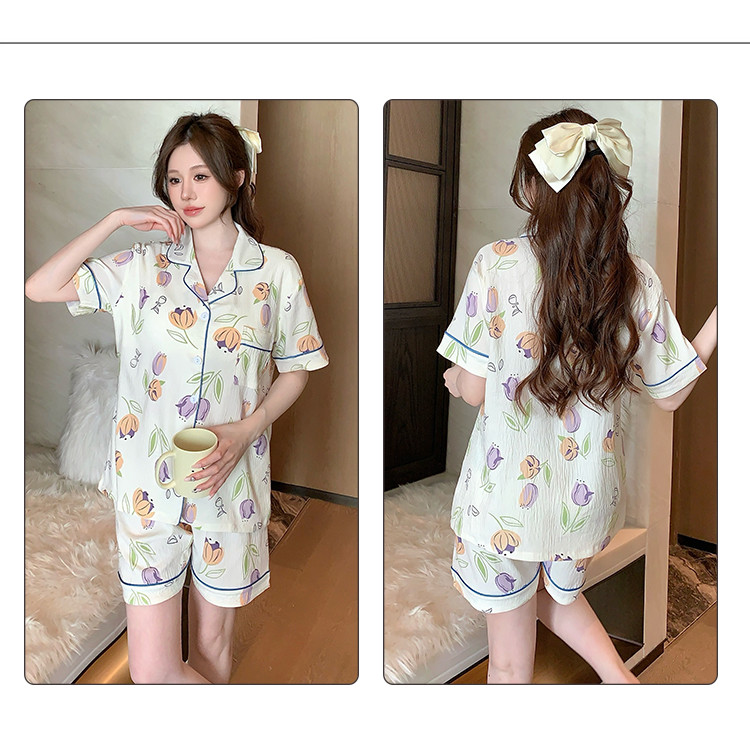 M-5XL Padded Pajama for Women Plus size Cotton Pajamas Terno Summer ...