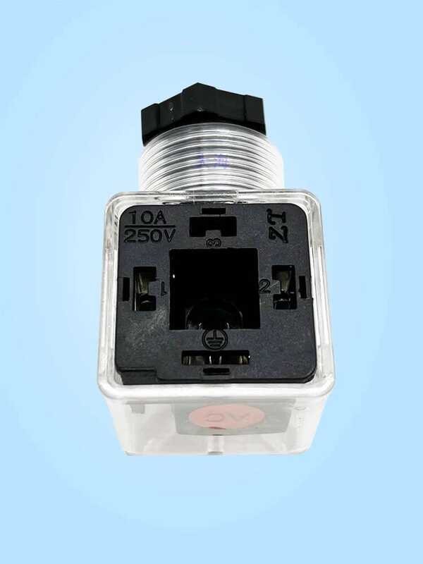 Hydraulic solenoid plug direksyonal valve coil DC24 na may indicator ...