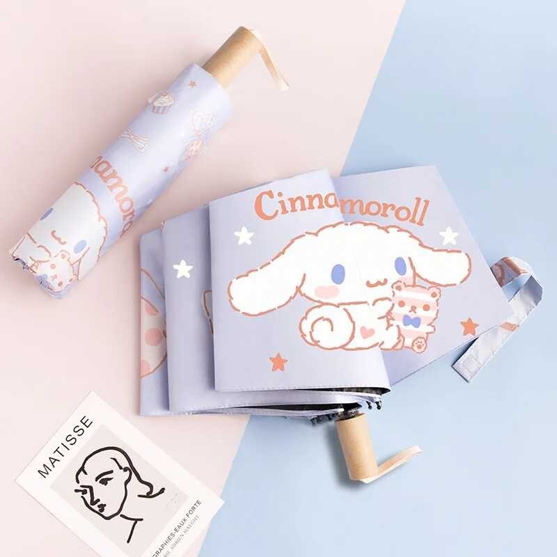 MINISO - Sanrio Cinnamoroll Sea Fan Folding Fully Automatic Same ...