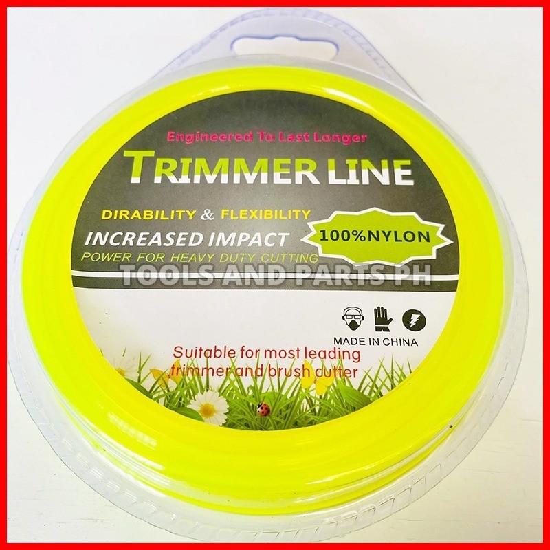 ∇ Nylon String Trimmer Line Grass Brush Cutter Square 3mm 15M | Shopee Philippines