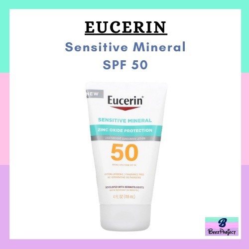 Eucerin Sensitive Mineral Sunscreen Lotion SPF50 | Shopee Philippines