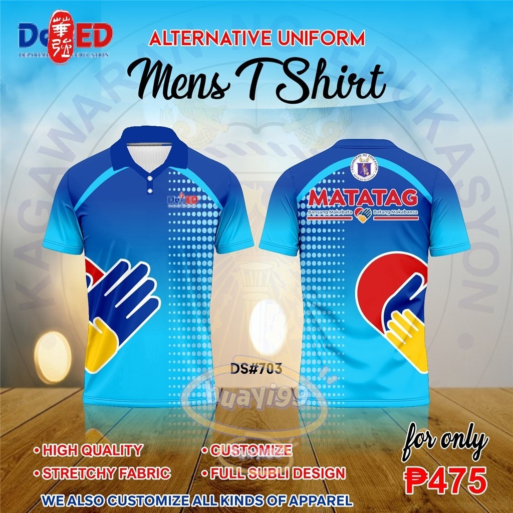 UNIFORM MATATAG FULL SUBLIMATION BADGE UNISEX | Shopee Philippines