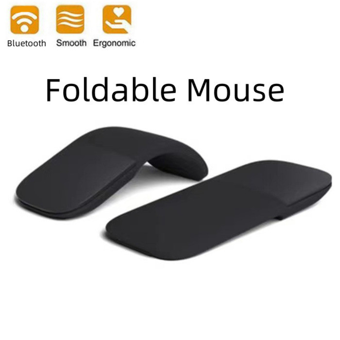 Foldable Silent Wireless Mouse Bluetooth Mice Ultra Thin Laser Gaming ...