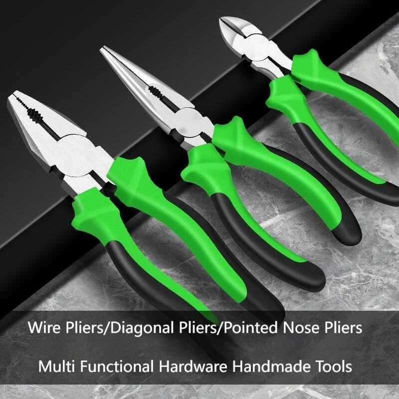 Universal Cutter Wire Diagonal Crimping Needle Nose Pliers Multifunctional Hardware Hand Tools ...