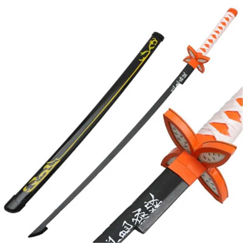 Slayer Demon Anime Cosplay Half Kochou Shinobu Weapon Katana Agatsuma ...