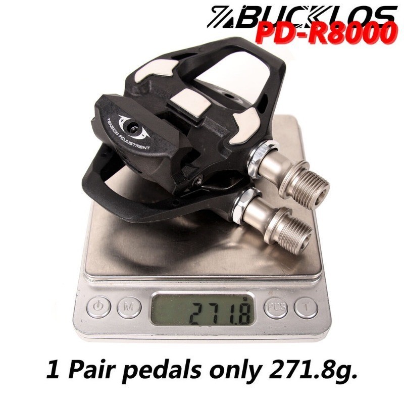 BUCKLOS Cleats Pedal For SHIMANO PD-R8000 SPD-SL Road Bike Cleat Pedals ...