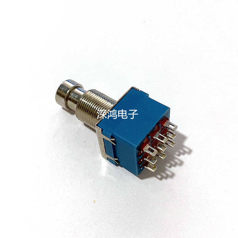 Mag-switch ng paa, button 9-pin cylindrical press toggle switch, reset ...