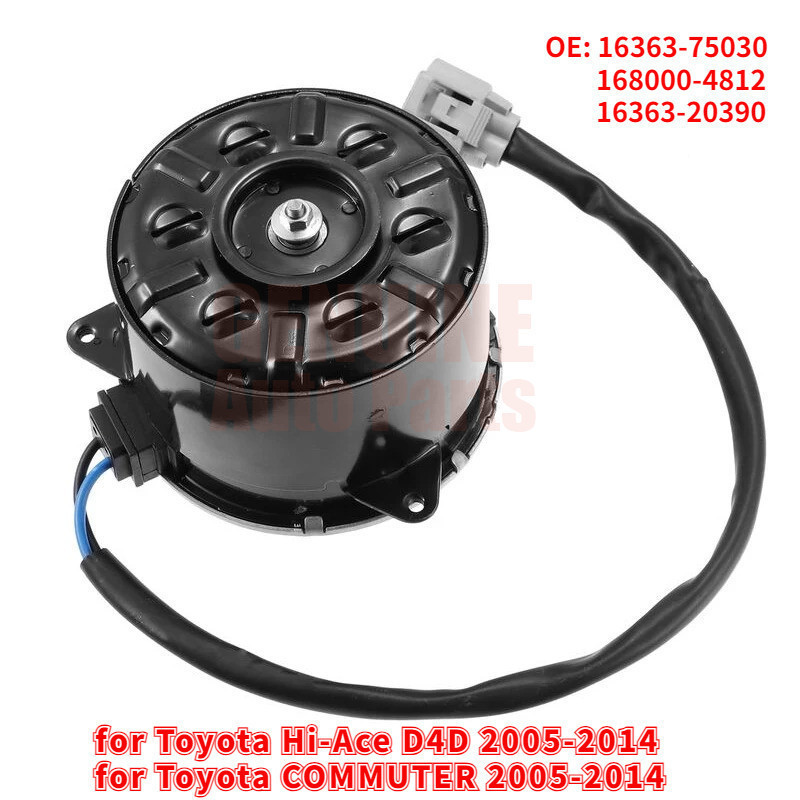 Toyota HiAce D4D Commuter Fan Motor Radiator / Condenser 16363-75030 ...
