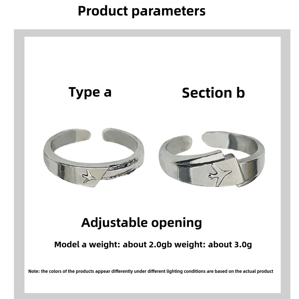 Love and Deepspace Caleb Couple rings with adjustable openings 8O9B ...