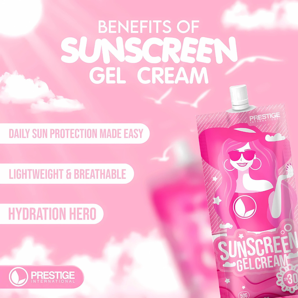 PRESTIGE Sunscreen Gel Cream SPF 30 - 50g | Shopee Philippines