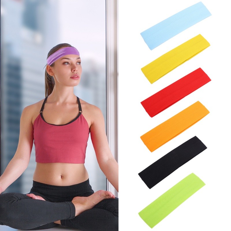 [Fashion]Women Men Sports Headbands Workout Fitness Yoga Running Hair ...