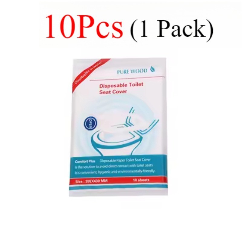 10pcs/Pack Portable Disposable Toilet Paper Pad Soluble Water High ...