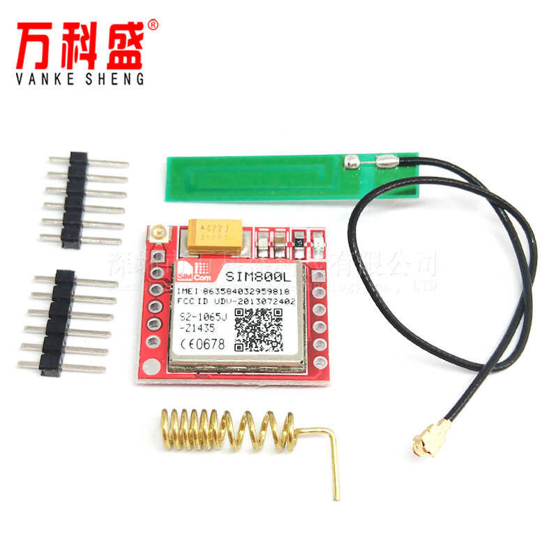 SIM800L GPRS adapter GSM module microSIM card Core board with antenna ...