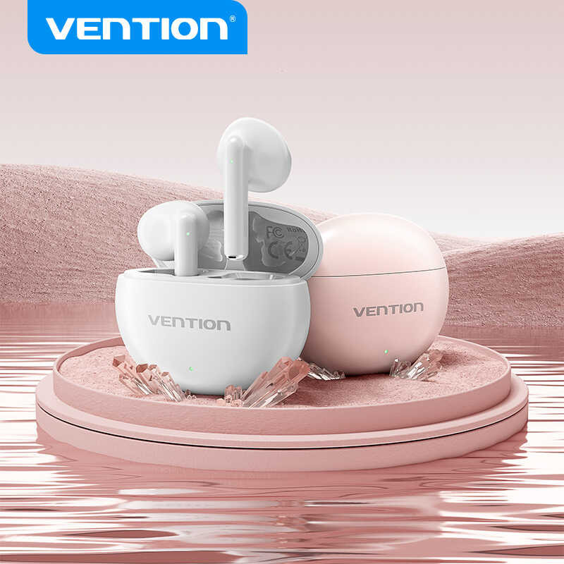 Vention Wireless Ears Bluetooth 5.3 Headset TWS Hi-Fi Stereo Sports Na ...
