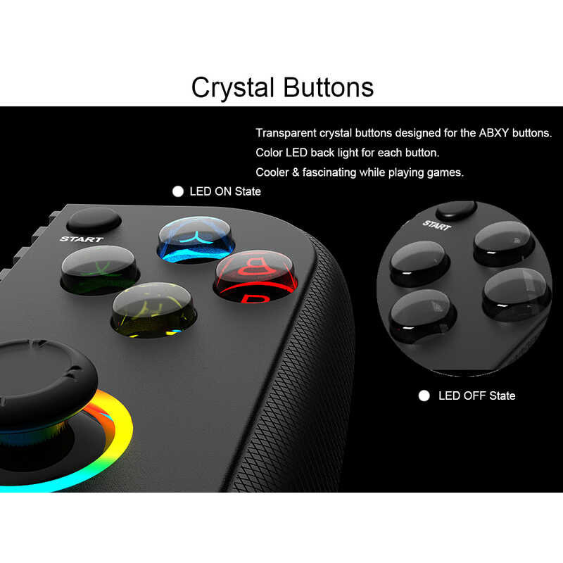 Mobile Game Controller Para Sa Iphone Android Na May RGB Light,Support ...