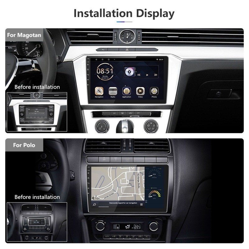 (8G RAM+128G ROM Qled Screen )9/10 inch Android 2Din Car Radio Stereo ...
