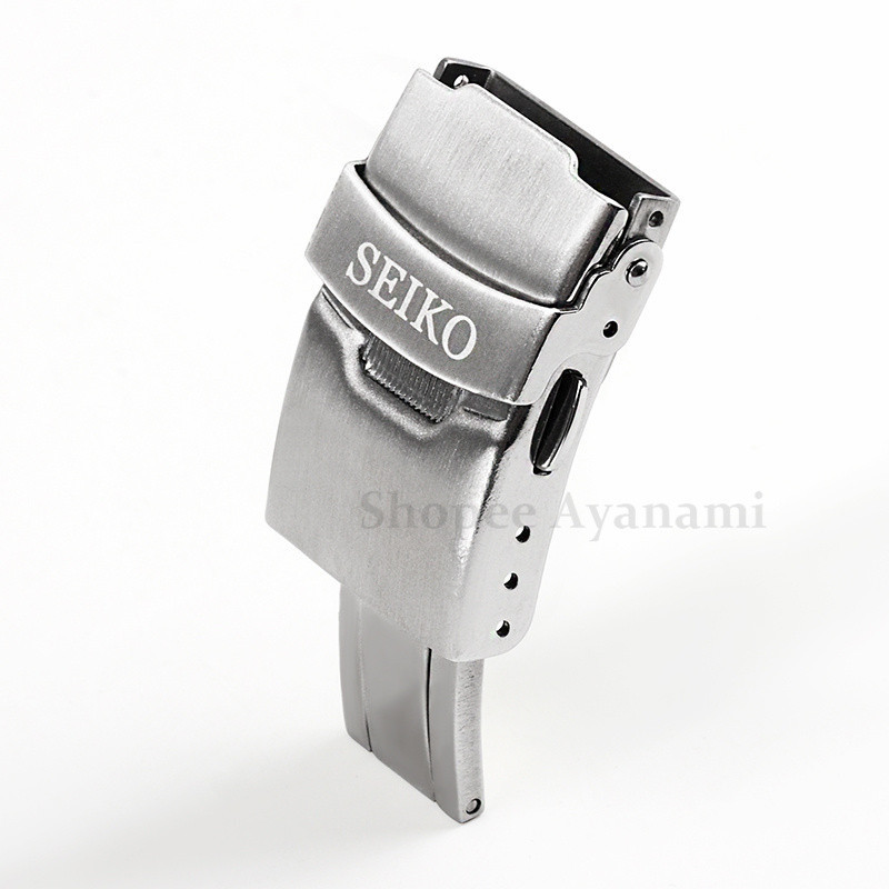 304 Stainless Steel Watch Buckle Clasp 18mm Metal Folding Buckle for ...