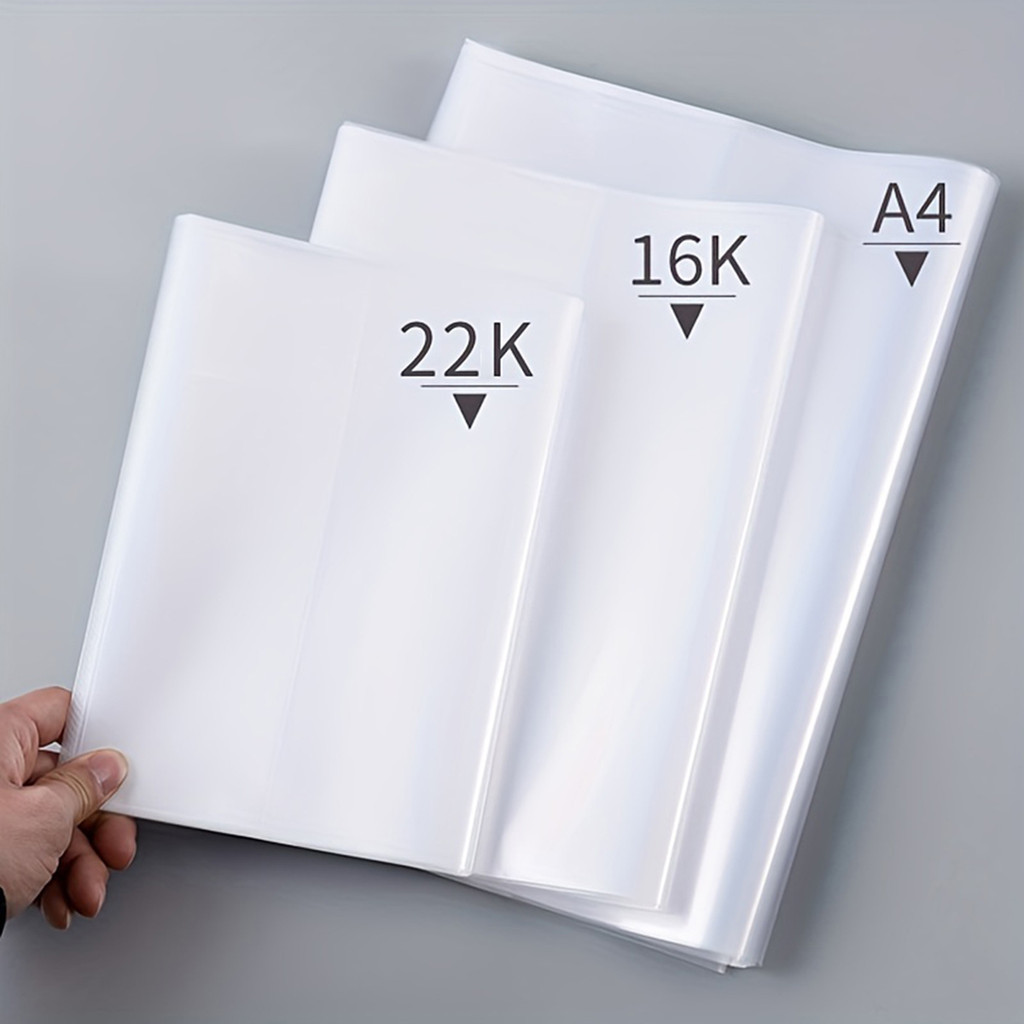 5PCSA4/16K/22K Transparent Plastic Book Covers Self-adhesive Closed ...